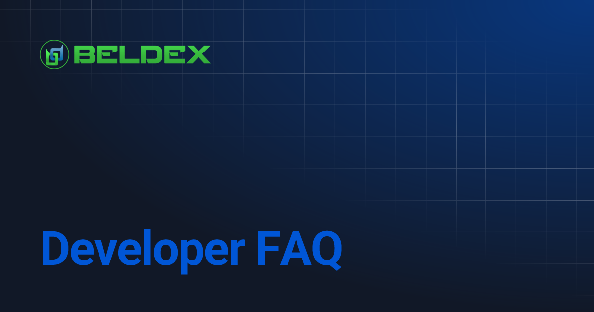 Developer FAQ | Beldex