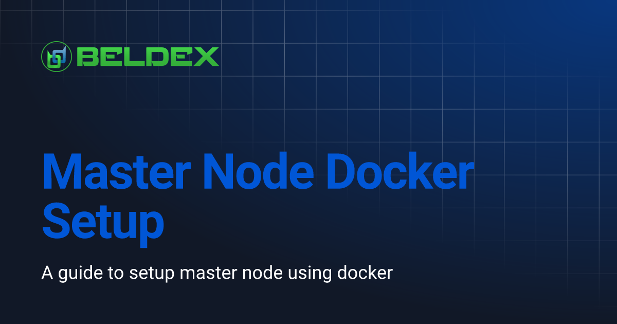 Master Node Docker Setup Beldex 7068