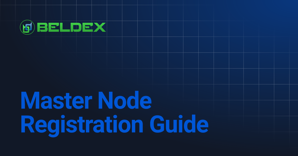 Master Node Registration Guide | Beldex Master Node Registration Guide | Beldex
